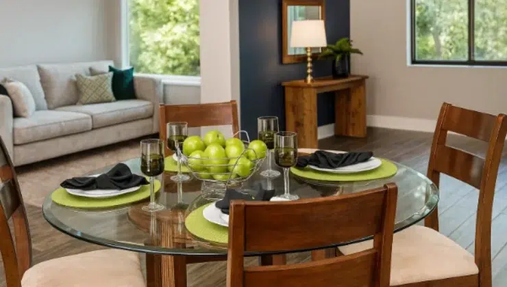 Stylish Round Glass Table Tops for Modern Interiors