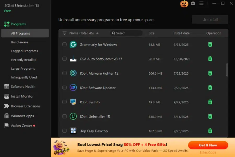 How To Uninstall Multiple Programs at Once with IObit Uninstaller 15 ...